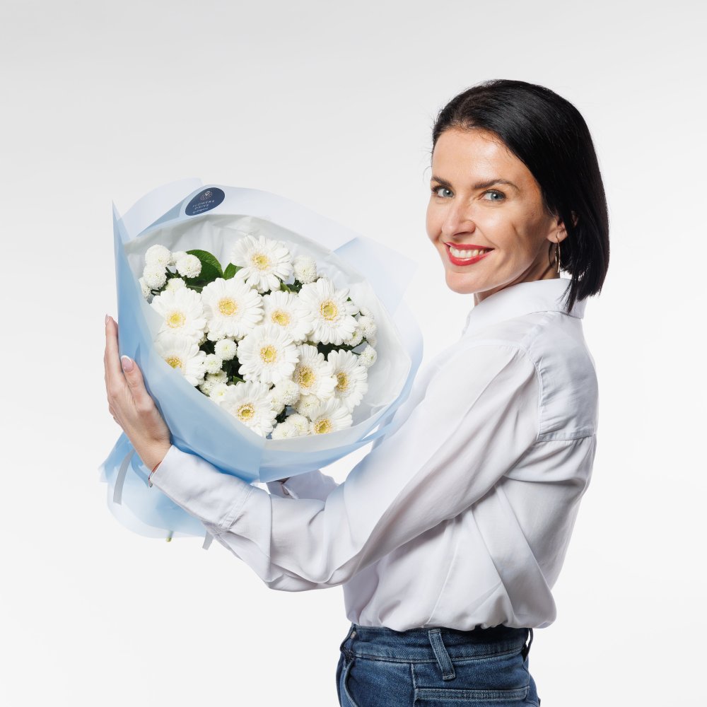 Kytica z bielych kvetov│Laskykvet.sk